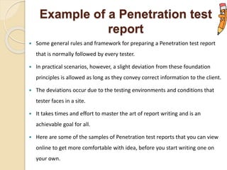 Report writing | PPTX