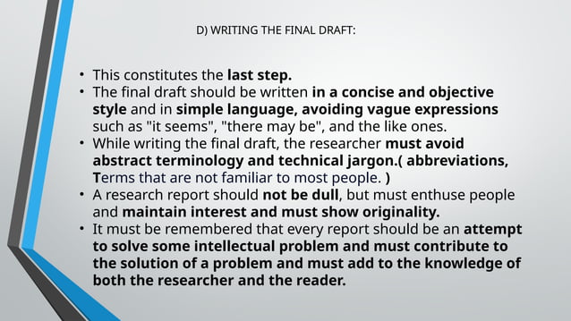 Report writing and presentation of data.pptx | Educational Assessment ...