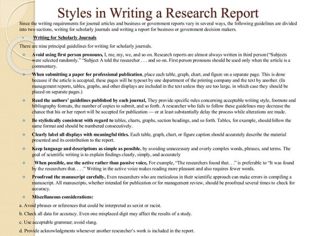 Report Writing and Techniques of Writing Research Report.pdf