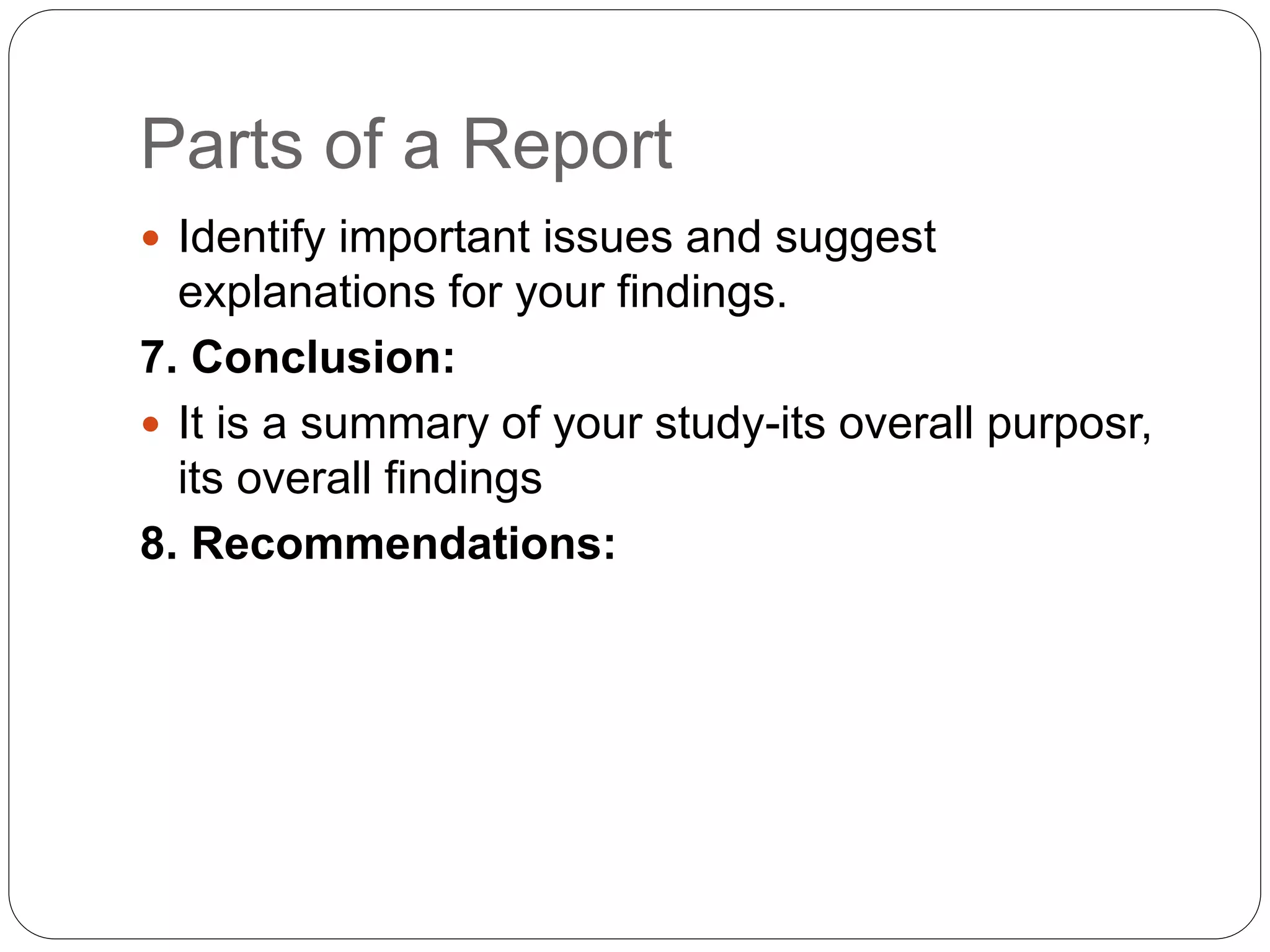 Report writing and types | PPTX