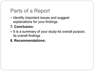Report writing and types | PPTX