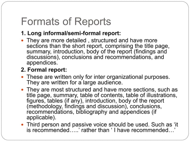 Report writing and types | PPT