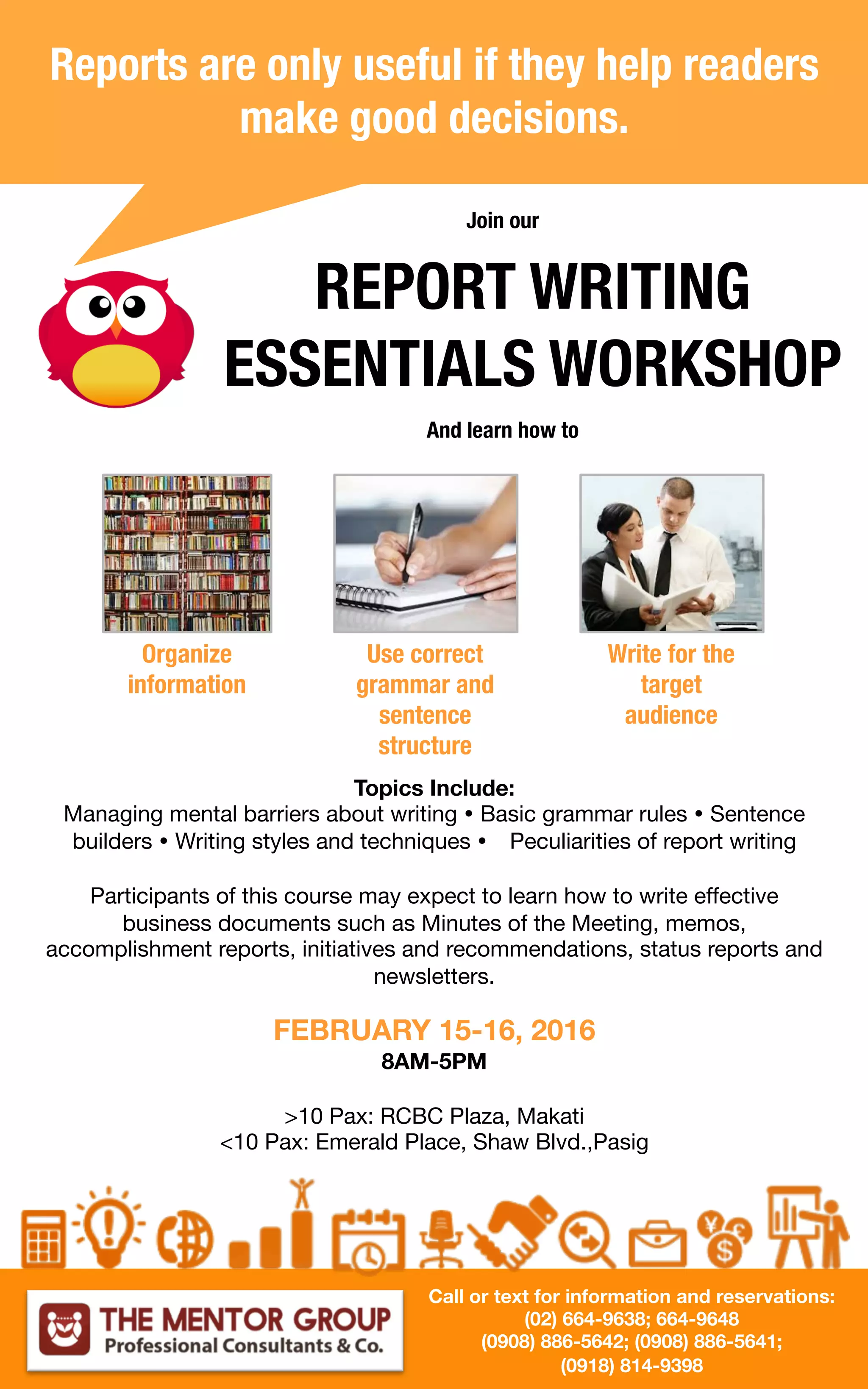 Report writing essentials | PDF