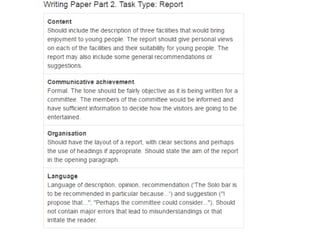 FCE Report writing flo joe | PPT