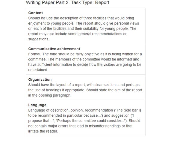 FCE Report writing flo joe | PPT