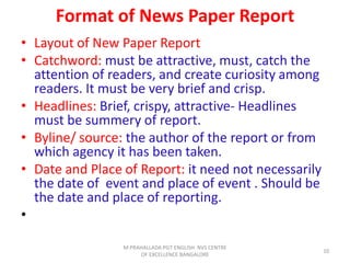 Report writing for class XI & XII | PDF