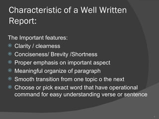 Report writing instruction manual | PPT