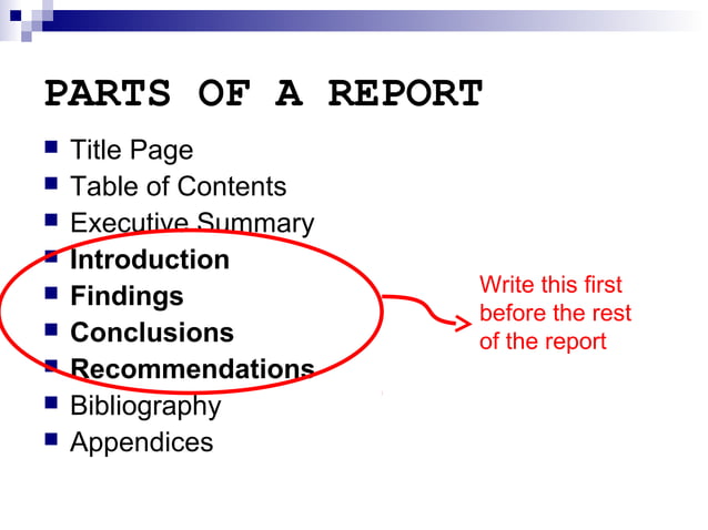 Report Writing - Introduction section | PPT