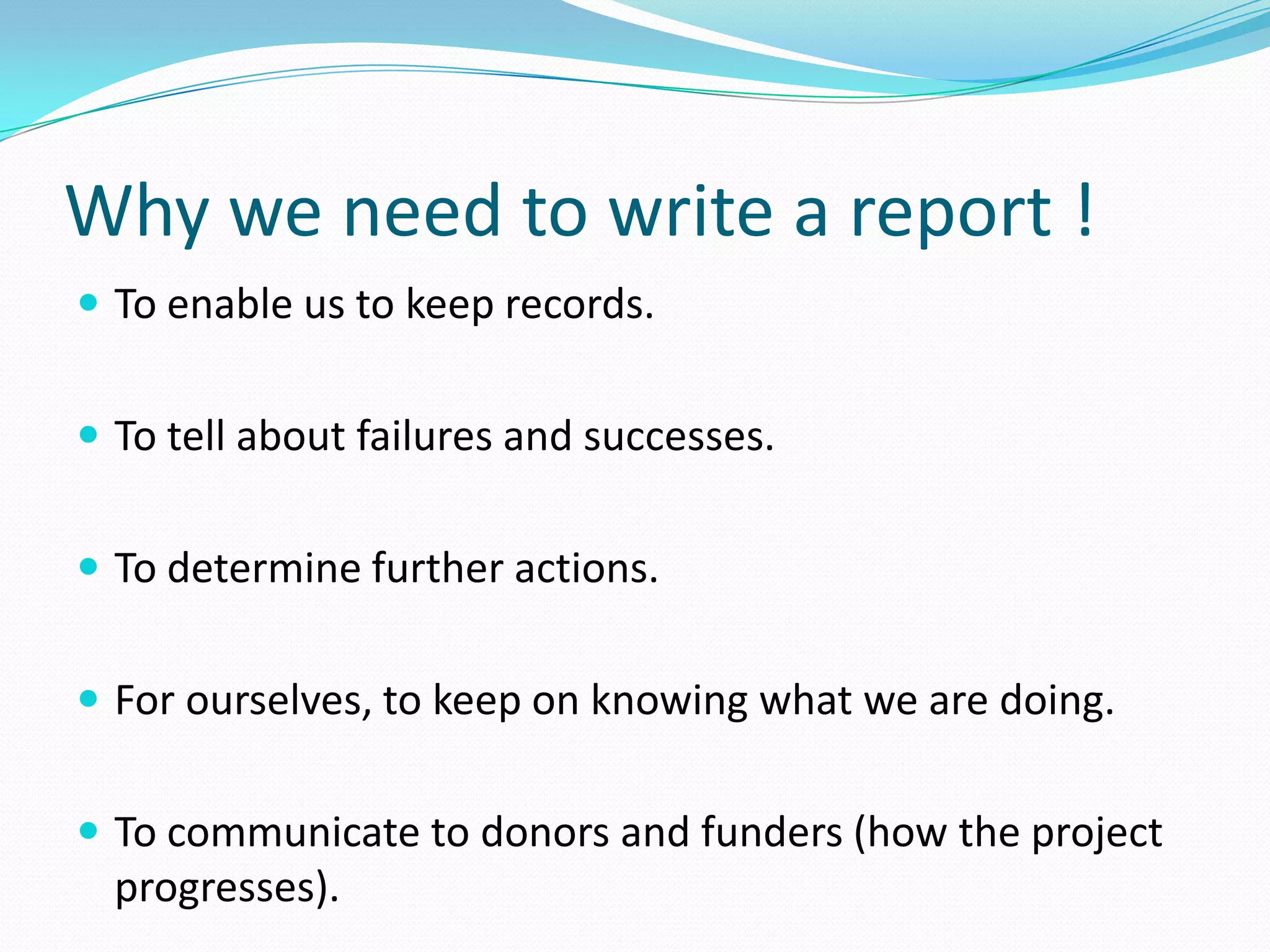 How to write a formal Report | PPTX