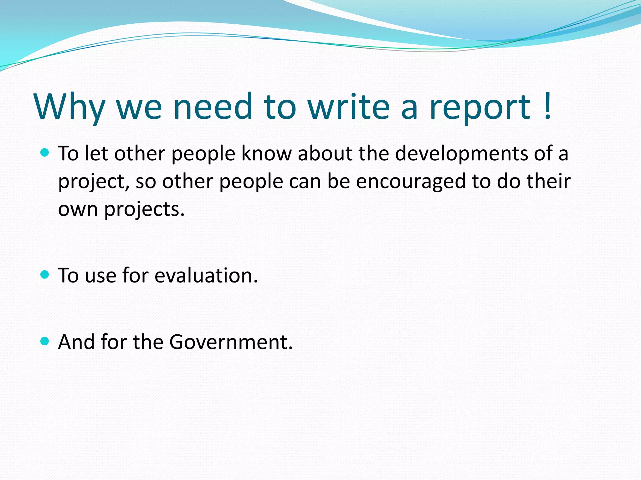 How to write a formal Report | PPTX