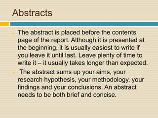 Report Writing | PPT