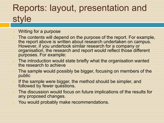 Report Writing | PPTX