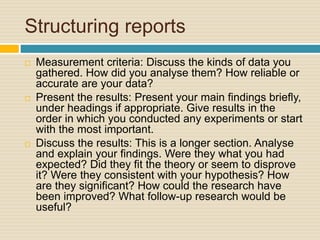 Report Writing | PPT