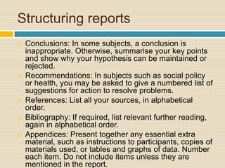 Report Writing | PPTX