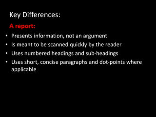 Report Writing - Music Assignment | PPTX
