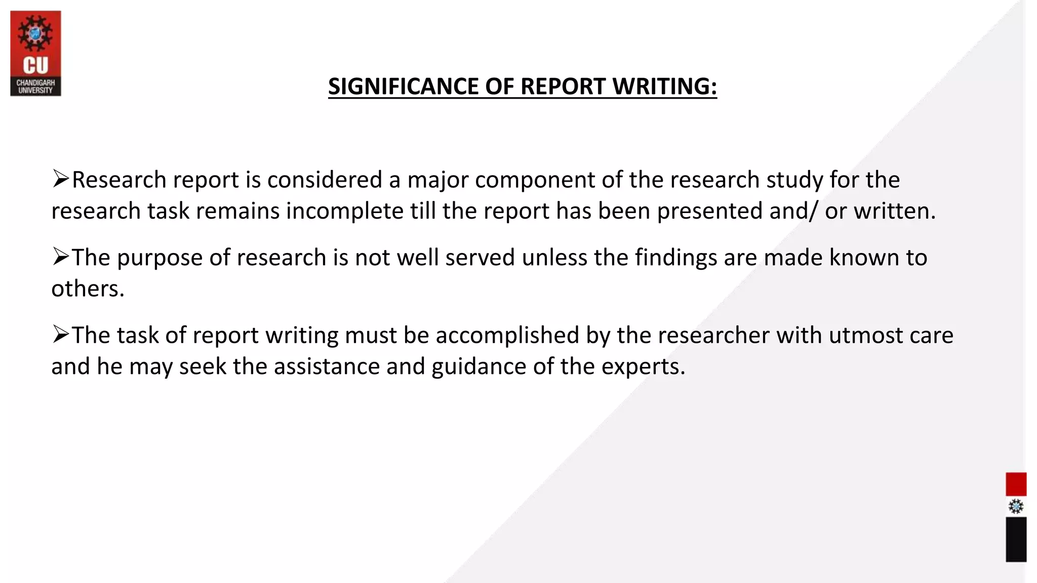 Report Writing PPT 14.pptx | Educational Assessment | Education