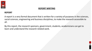 Report Writing PPT 14.pptx | Educational Assessment | Education