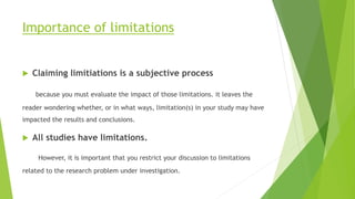 Research Limitations
