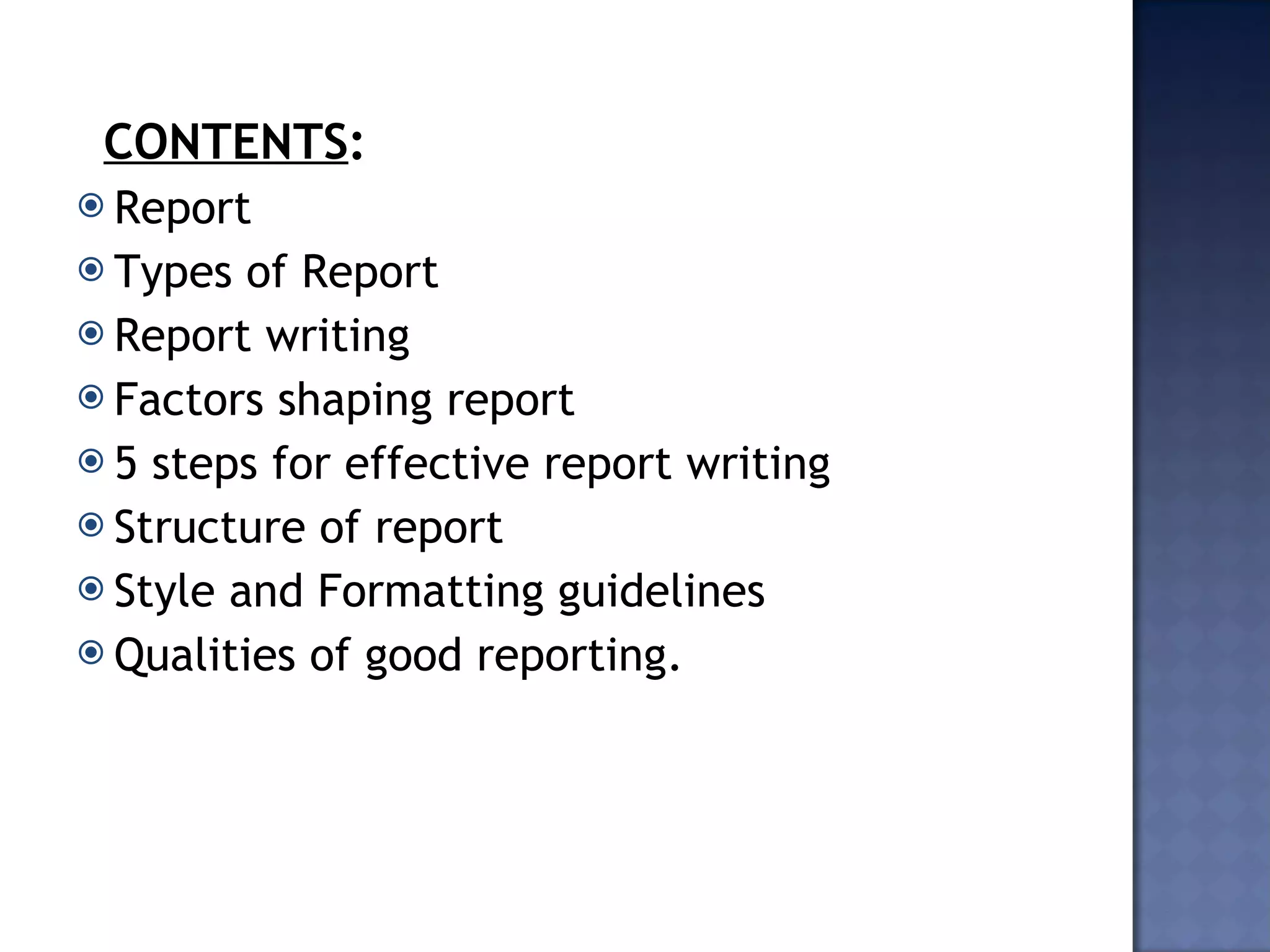 Business Report writing | PPT