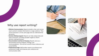 Report writng communication skills BBA 3rd semester | PPTX