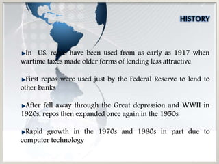 REPOS REPURCHASE AGREEMENT | PPTX