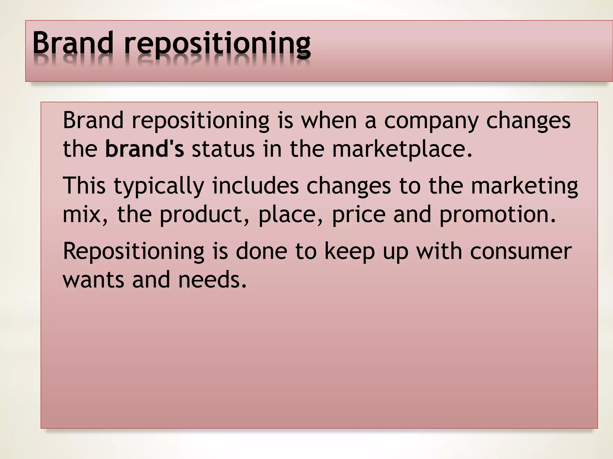 Repositioning strategies | PPTX