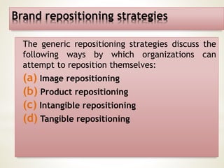 Repositioning strategies | PPTX