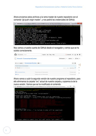Subir versiones a repositorio GitHub | PDF