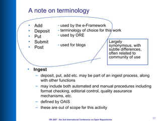 Repository Deposit Service Description | PPT | Computing | Technology ...