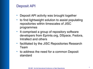 Repository Deposit Service Description | PPT | Computing | Technology ...