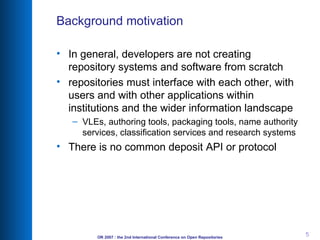 Repository Deposit Service Description | PPT | Computing | Technology ...