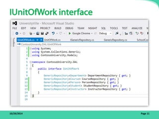 Repository and Unit Of Work Design Patterns | PDF
