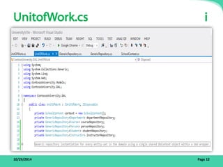 Repository and Unit Of Work Design Patterns | PDF