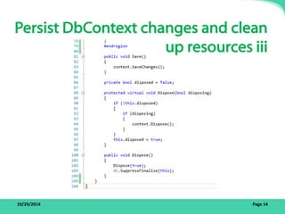 Repository and Unit Of Work Design Patterns | PDF