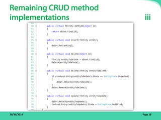 Repository and Unit Of Work Design Patterns | PDF