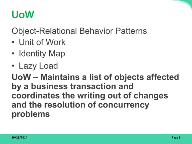 Repository and Unit Of Work Design Patterns | PDF | Databases | Computer Software and Applications