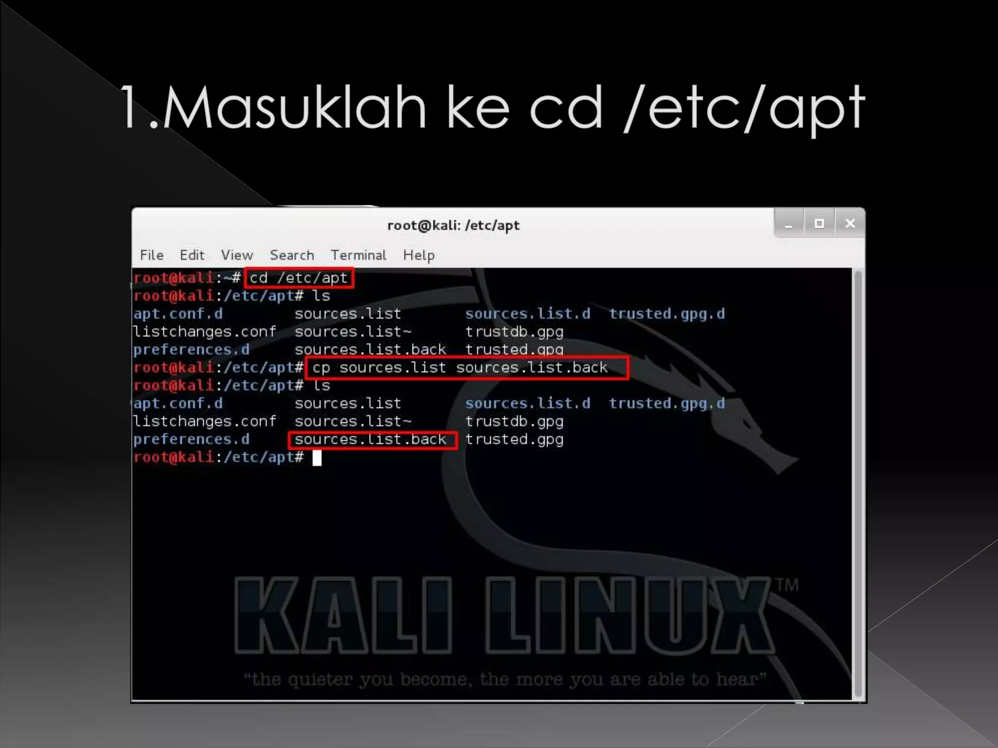 Repository kali linux | PPTX