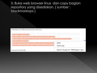 Repository kali linux | PPTX