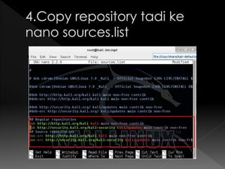 Repository kali linux | PPTX