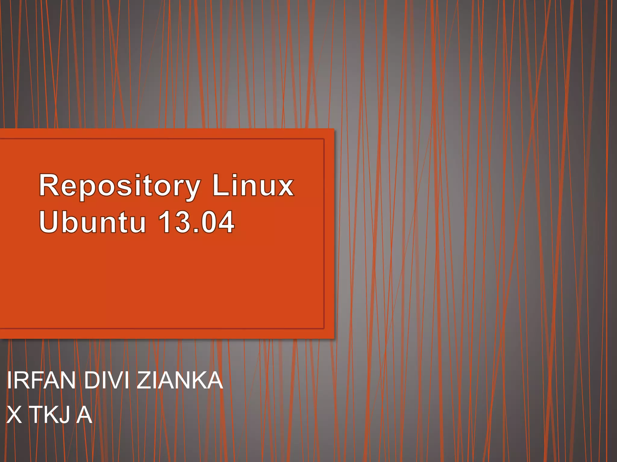 Repository linux | PPT