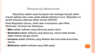 Repository pada debian linux | PPT