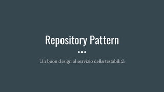 Repository pattern | PDF