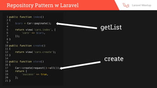 Praktyczne użycie Repository Pattern w Laravel cz. I | PPT | Free download