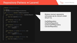 Praktyczne użycie Repository Pattern w Laravel cz. I | PPT | Free download