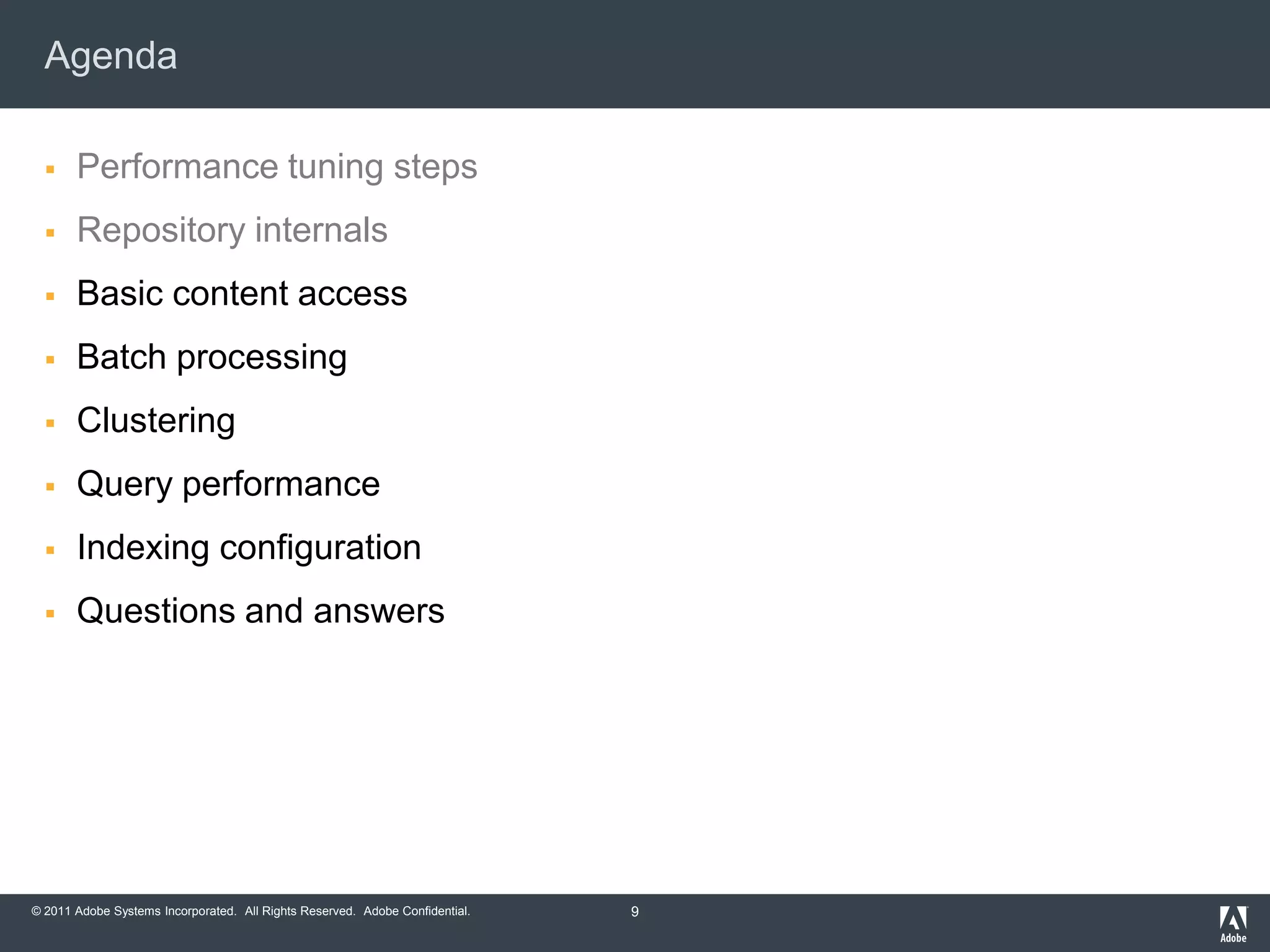 Repository performance tuning | PPT