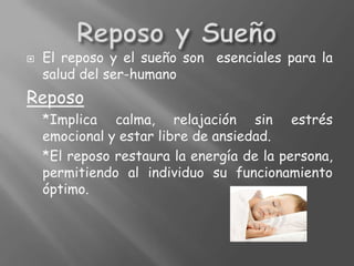 Reposo y sueño | PPTX