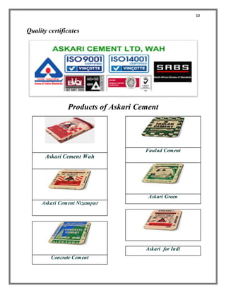 askari cement report | DOCX