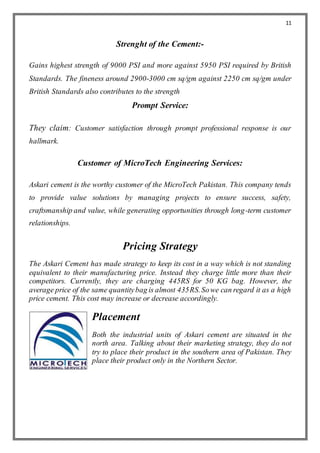 askari cement report | DOCX