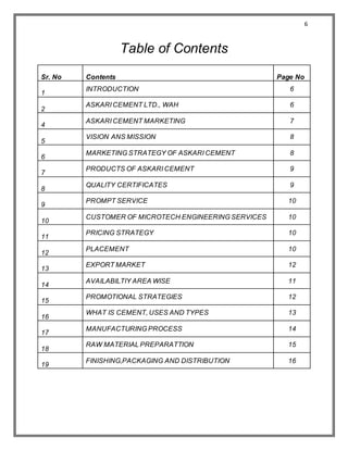 askari cement report | DOCX