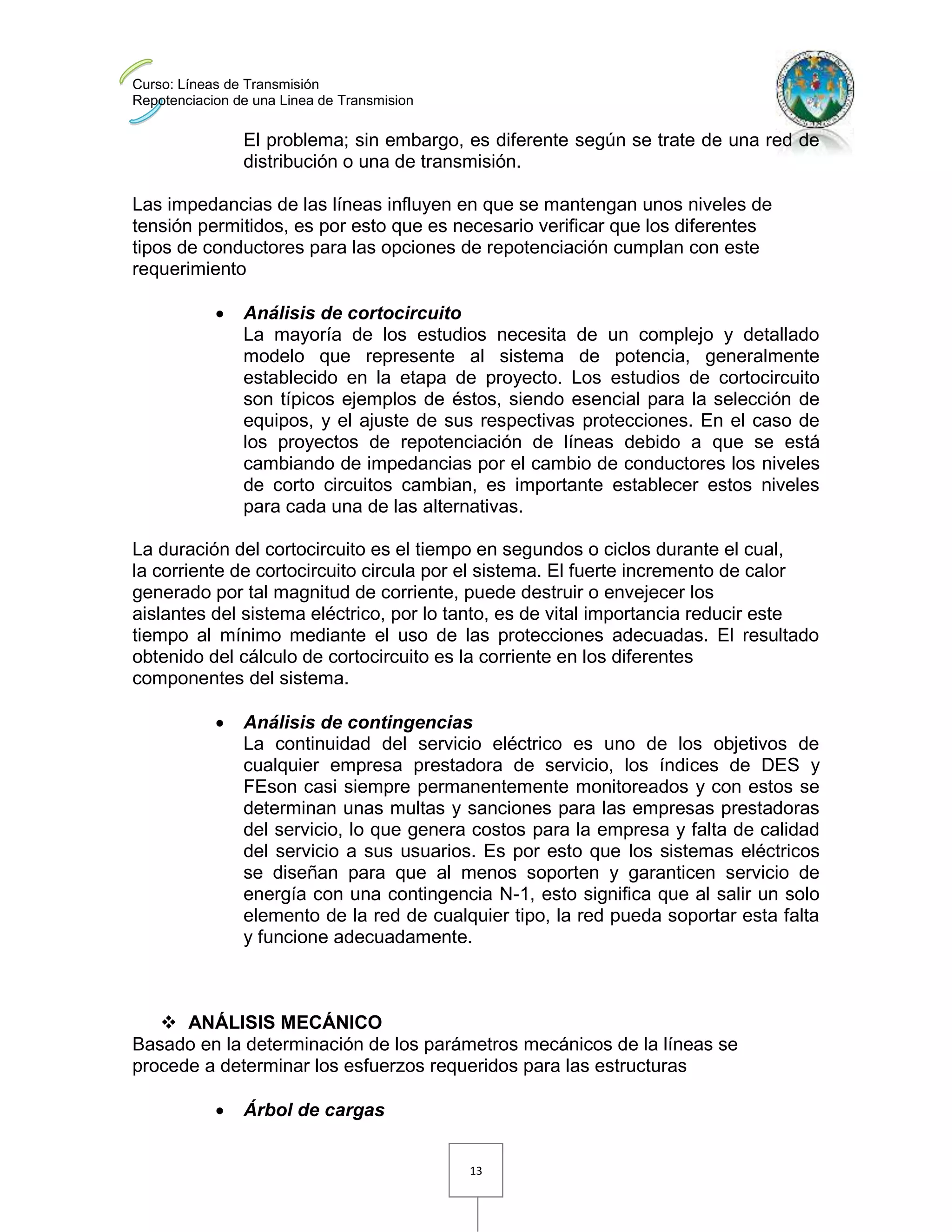 Repotencacion de una linea de transmision | PDF